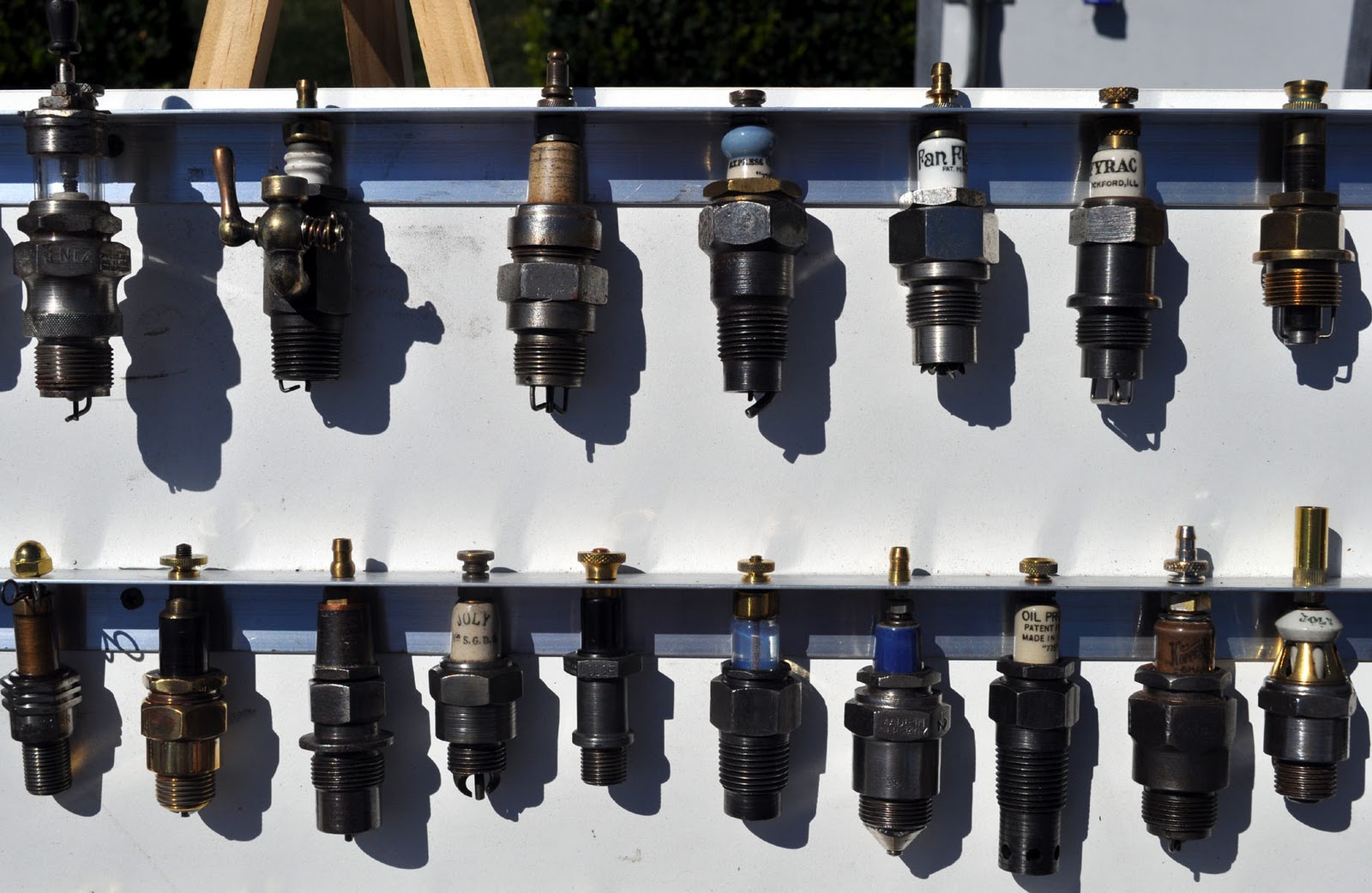 Just A Car Guy: Spark plug collection was on display at the annual ...