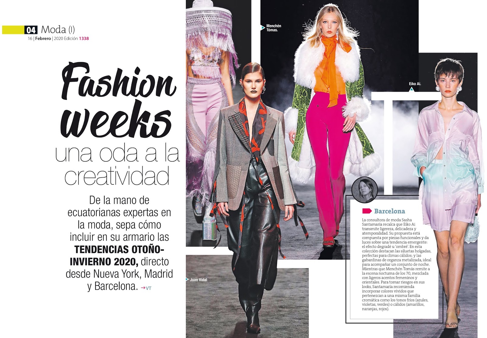 Sasha Santamaría- Consultora de Moda: Opinión para Revista Semana de ...