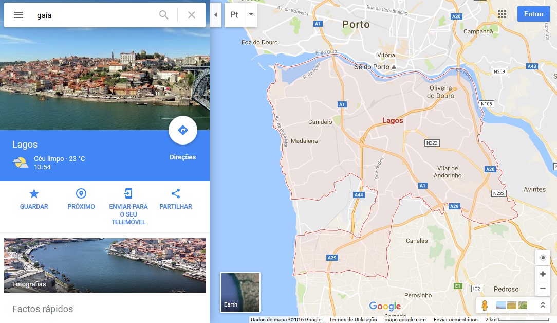 Vila Nova de Gaia passa a Lagos no Google Maps | Aberto até de Madrugada