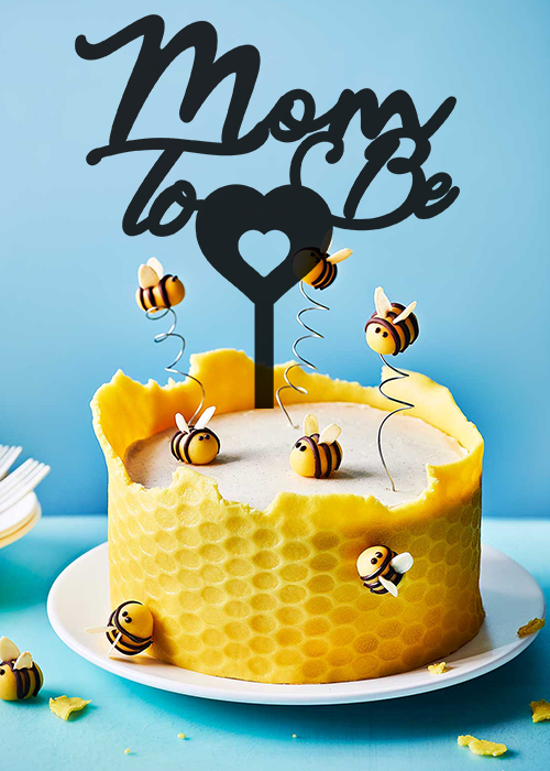 Pregnancy cake topper