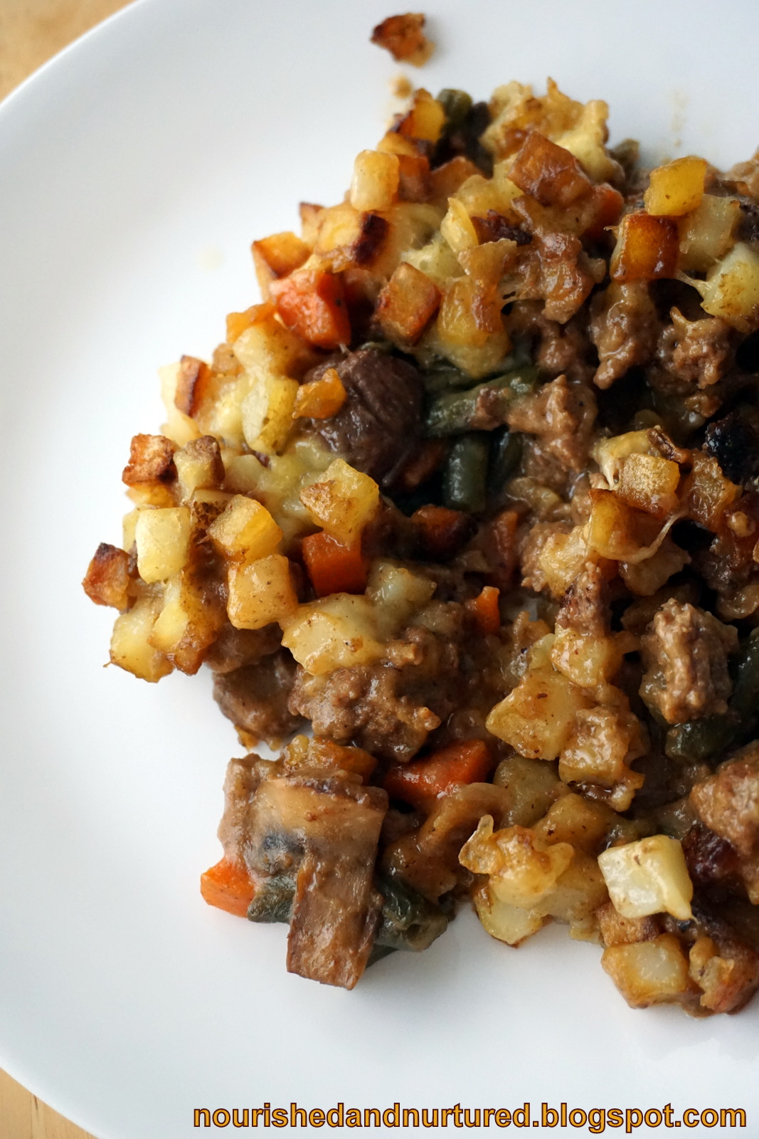 Nourished and Nurtured: Hash Brown and Beef Hot Dish (gluten-free)