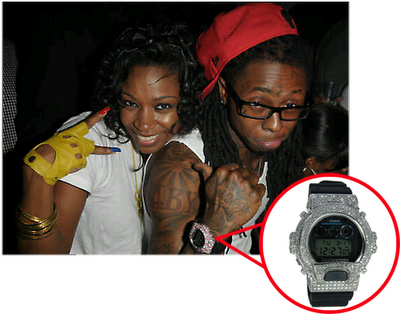 its all about my shoes: LiL Wayne and Chris Brown Casio G-SHOCK