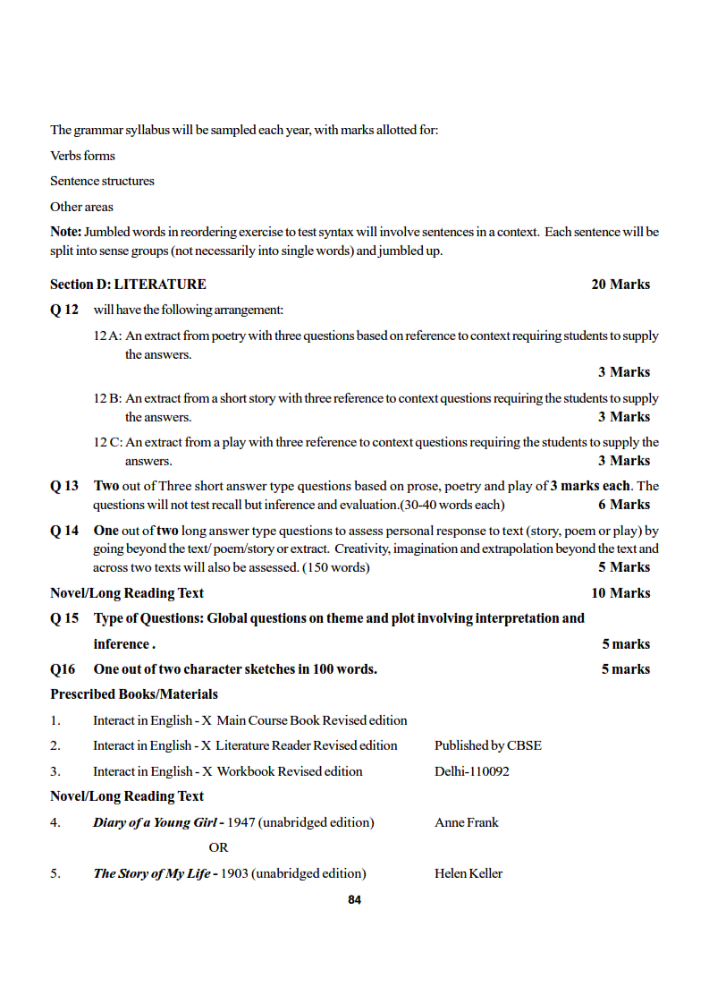 NCERT Solutions, CBSE Sample Papers and Syllabus for Class 9 to 12 : cbse syllabus for class 1o ...