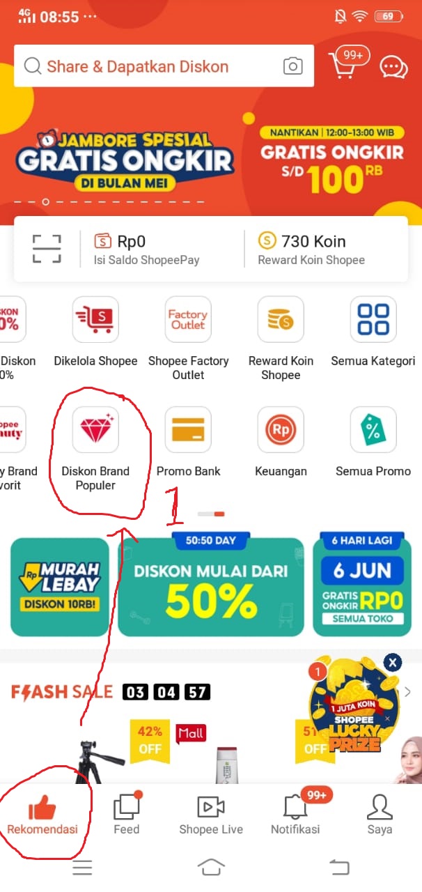 Cara Mencari Diskon Brand Populer di Shopee - Tutorial di Shopee