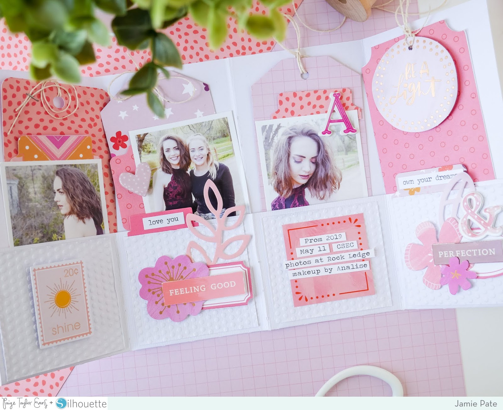 Mini Album Card with Tags by Jamie Pate | Paige Taylor Evans