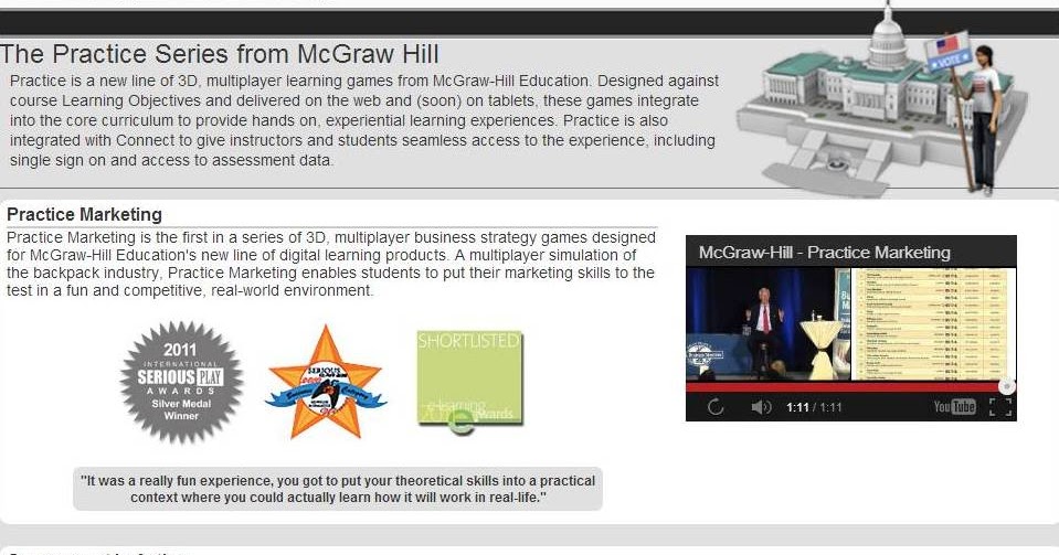 The Practice Series: Serious Games From McGraw Hill