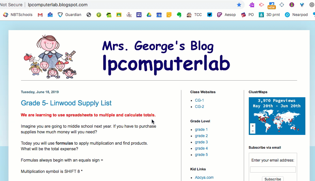 lpcomputerlab: Grade 1- Using the LP Computer Lab Blog