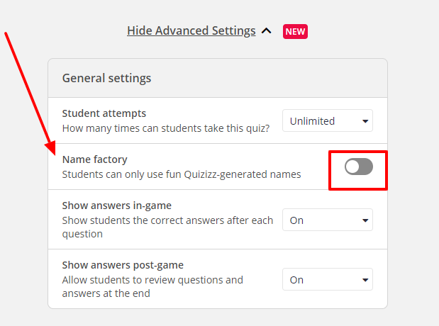 Web Tool Wednesday: Quizizz's Name Factory