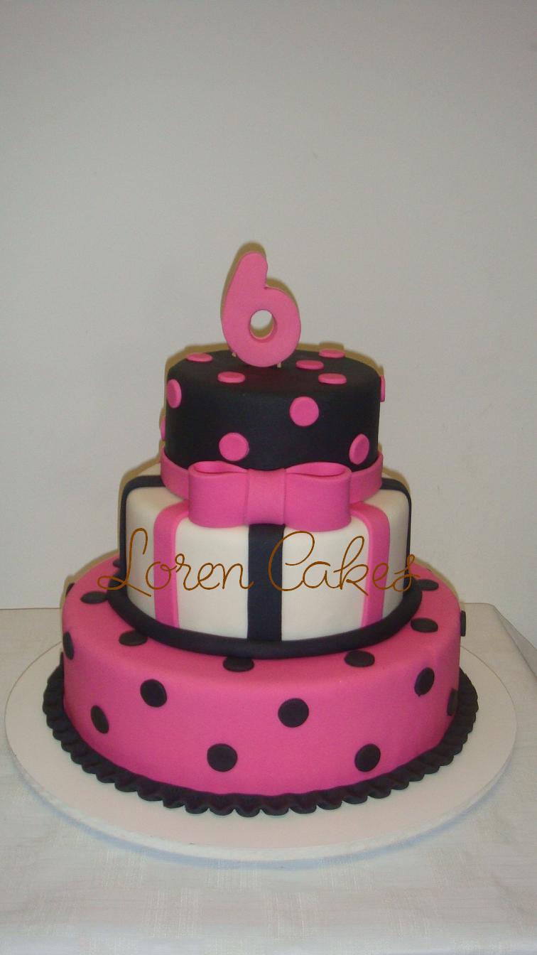 Loren Cakes: Bolo pink e preto + bem vividos da Lais
