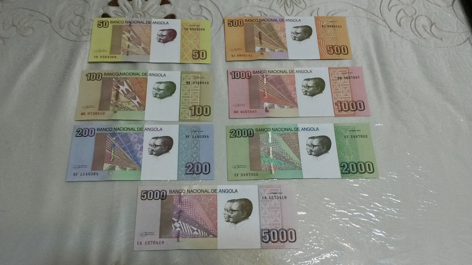 African Coins & Banknotes: Angola Banknotes Set