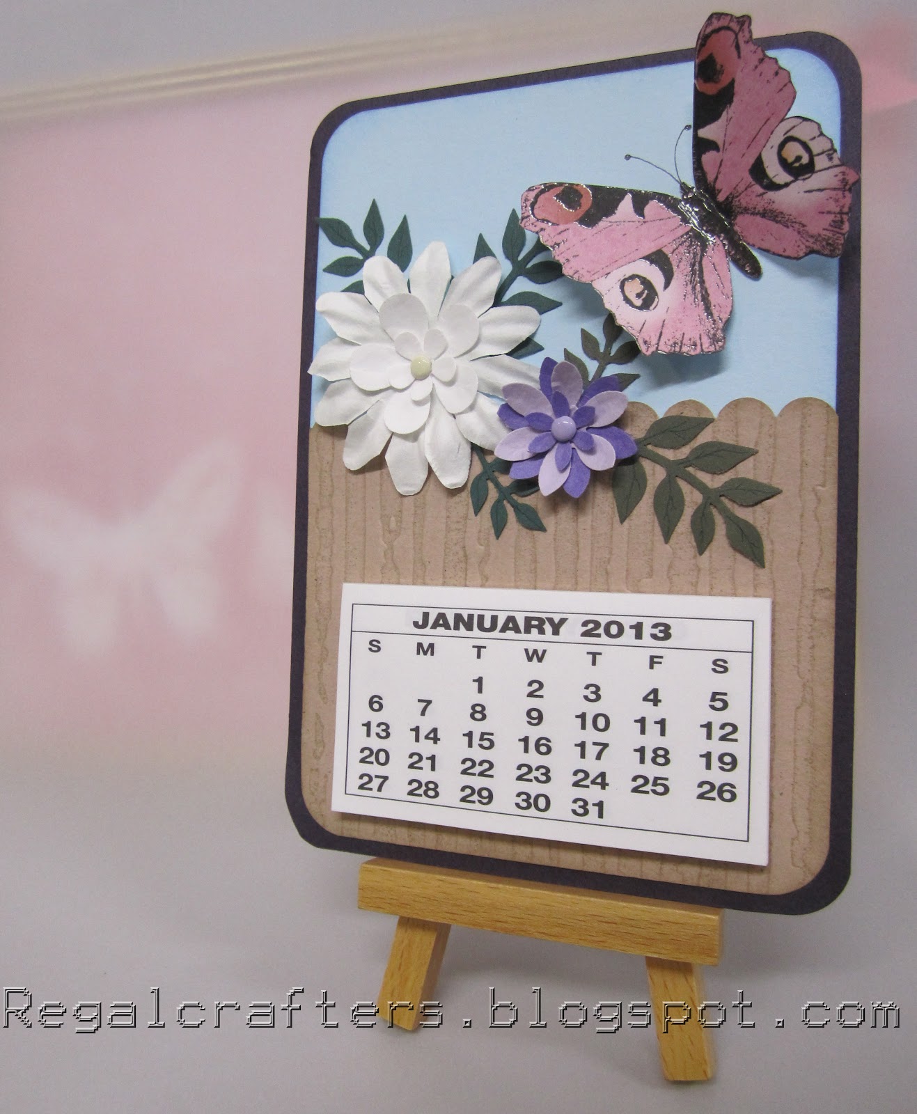 HAND MADE CARDS........ Ideas and Inspiration: BUTTERFLY CALENDAR