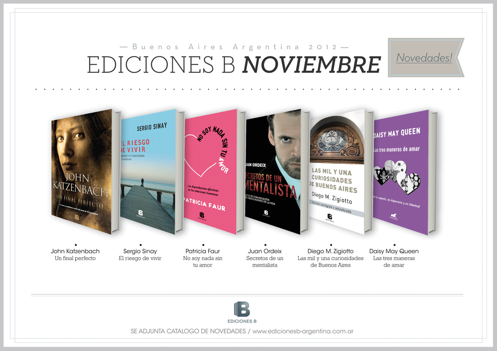 LIBROS: Novedades Ediciones B