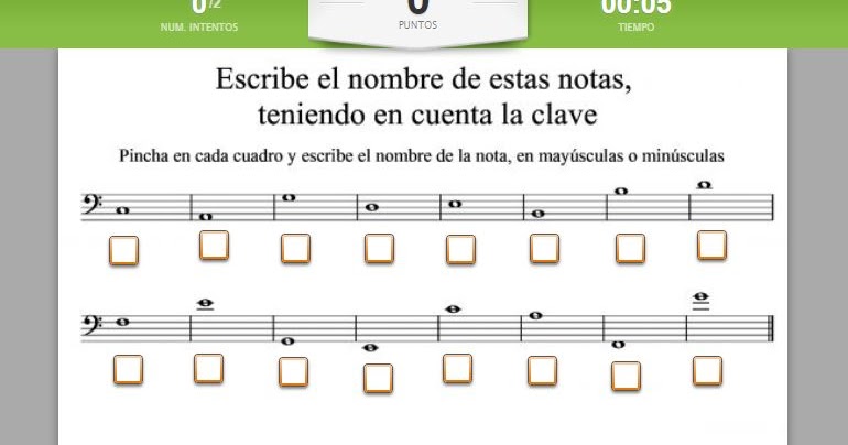 El aula musical de Adriana: Nombrar notas en clave de fa