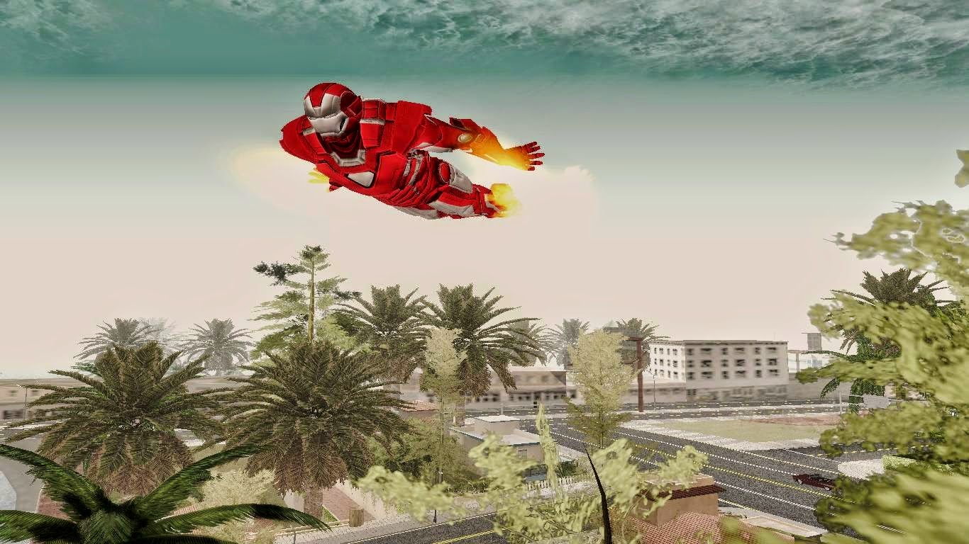 GTA SA - Ironman Fly Mod [ gta sa / san andreas ] | Naufal Bagus