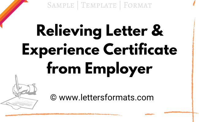 Relieving Letter Experience Certificate From Employer Format relieving-letter-experience-certificate-from-employer-format