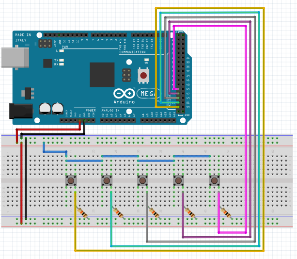 Arduino Projects: Schema di collegamento degli ingressi