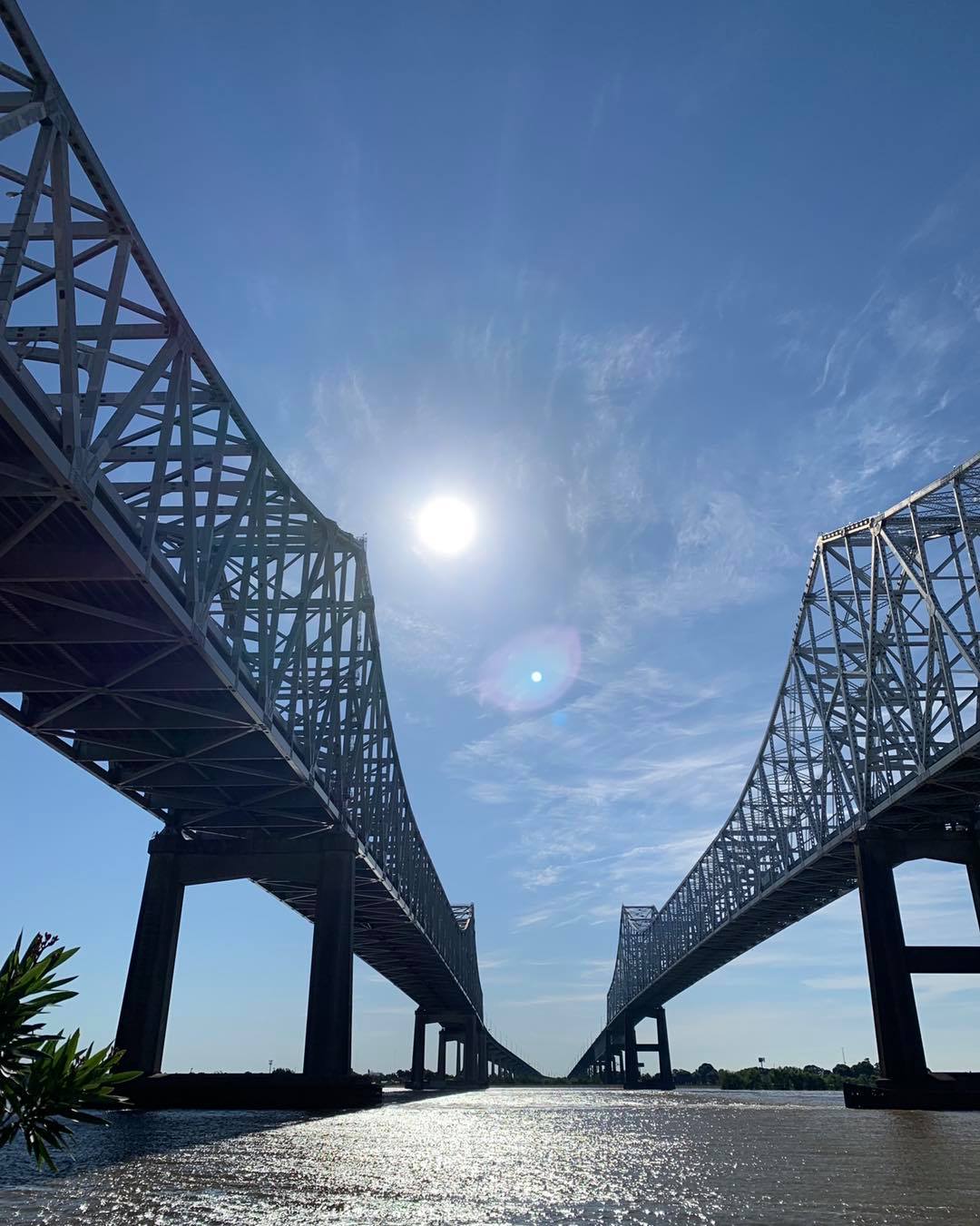 Industrial History: Crescent City Connection Bridge over Mississippi ...