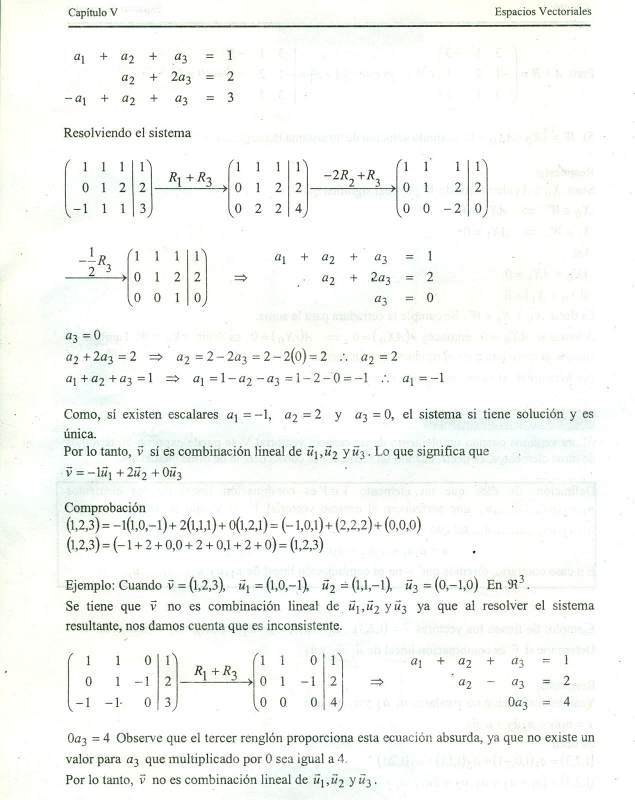 Matemáticas: imagenes de Algebra lineal
