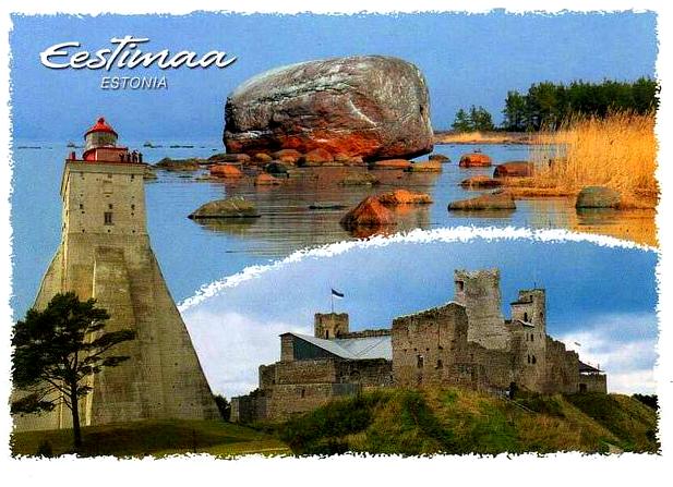 Postcard Journeys: A Lighthouse, an Erratic Boulder, and a Stonecastle