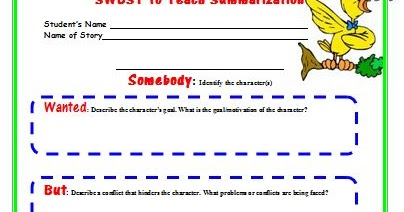 The Educator's Corner: SWBST Strategy (Somebody-Wanted-But-So-Then)