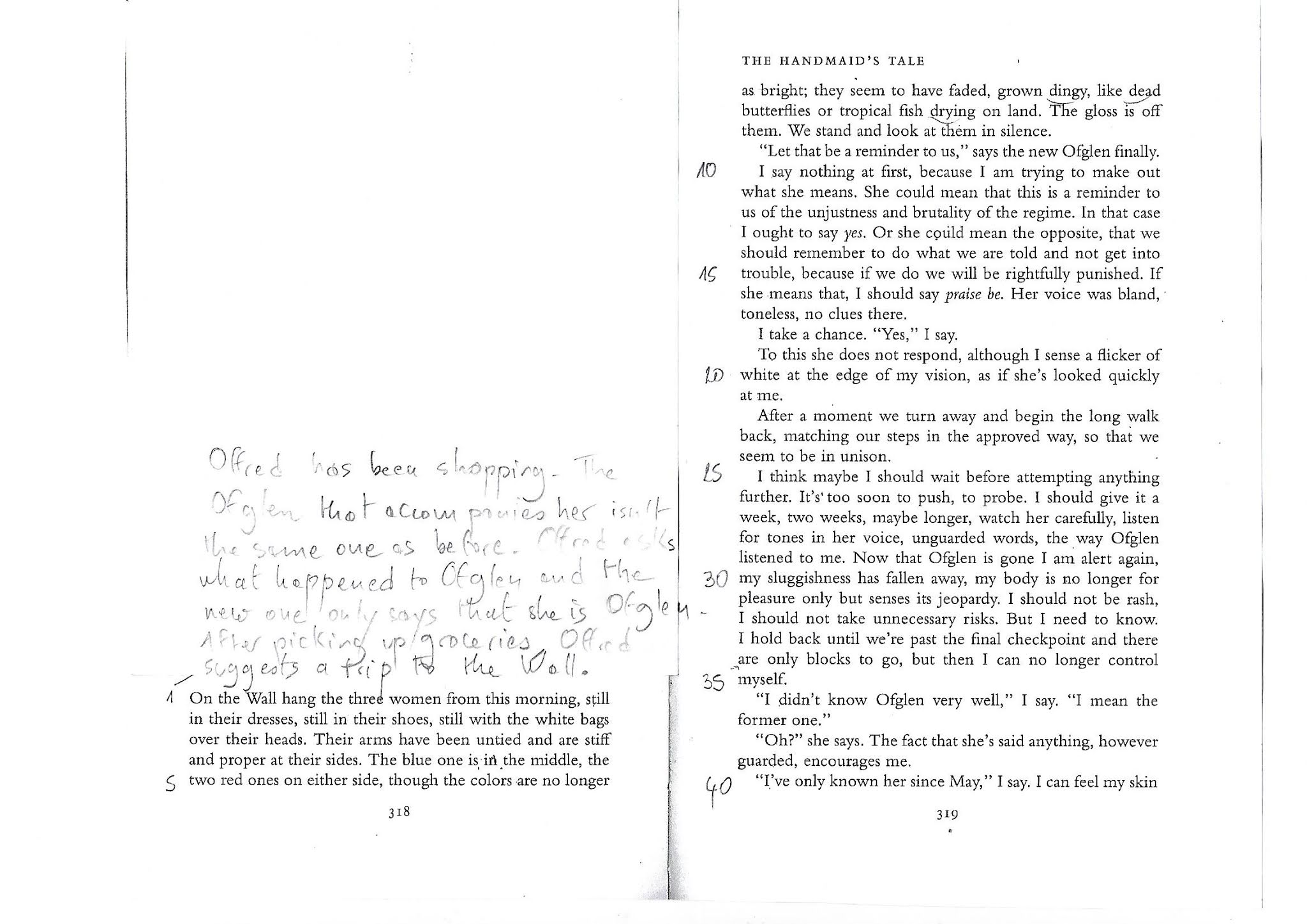 Extracts from the novel.