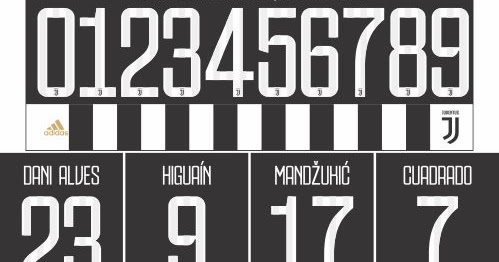 Juventus 2017-18 font