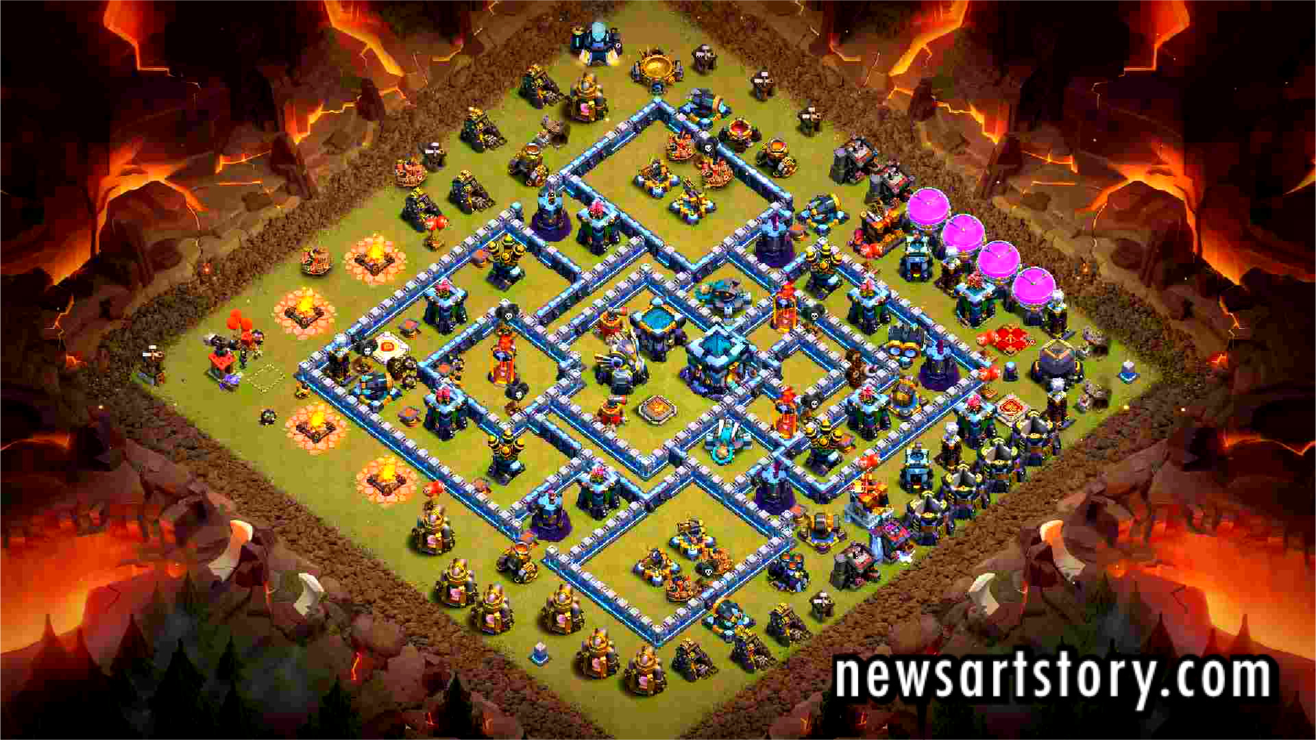 War Base TH 13 - Clash Of Clans Town Hall 13