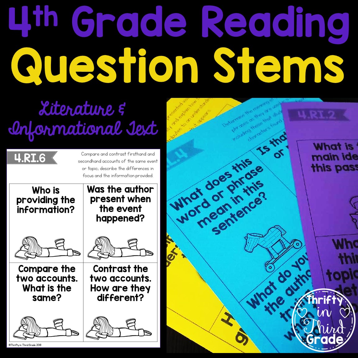 Using Reading Question Stems - Thrifty in Third Grade