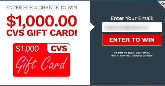 Get $1000 CVS Gift Card Now!