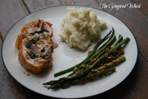 Chicken Ballotine Recipe with Spinach, Cheese and Bread Stuffing