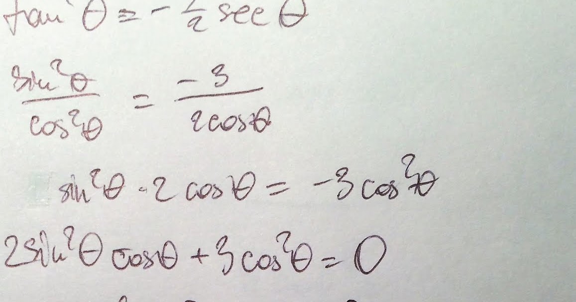 It's 8:15 AM. Let's Do Some Math: Tangent/Secant Equation