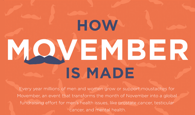 How Movember is Made #infographic - Visualistan