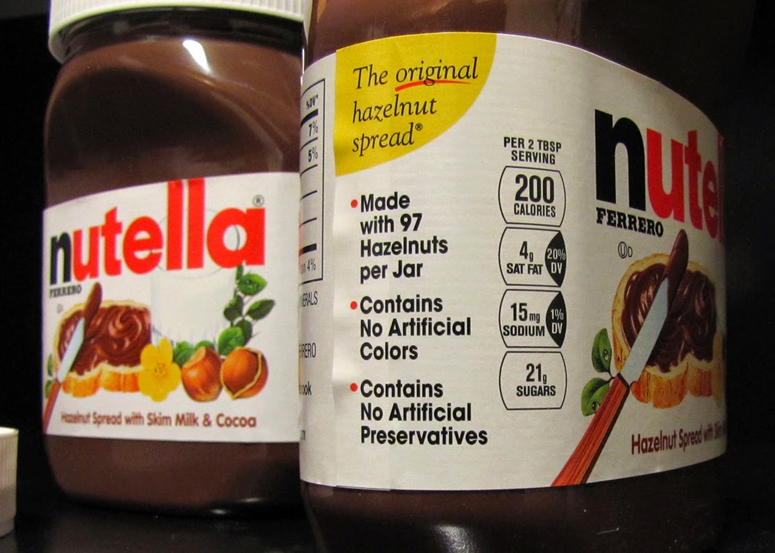 Nutella Food Label