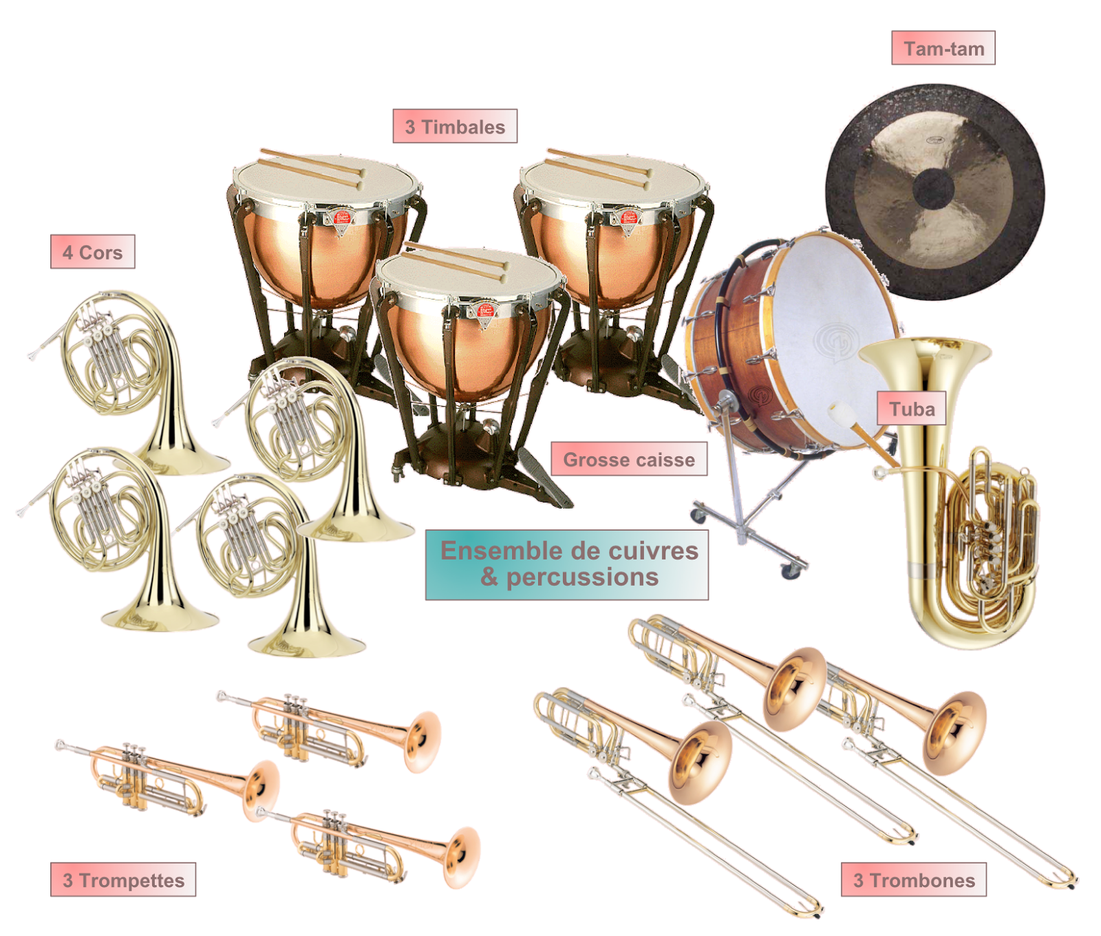Instruments De Cuivre De Fanfare
