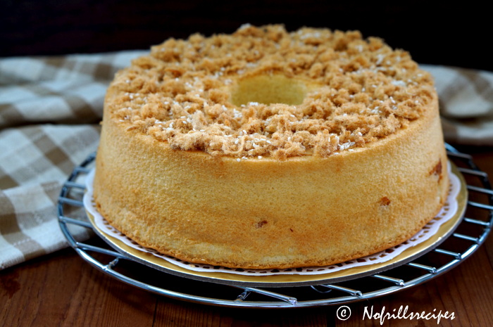 Chicken Floss Chiffon Cake ~ 鸡松戚风蛋糕