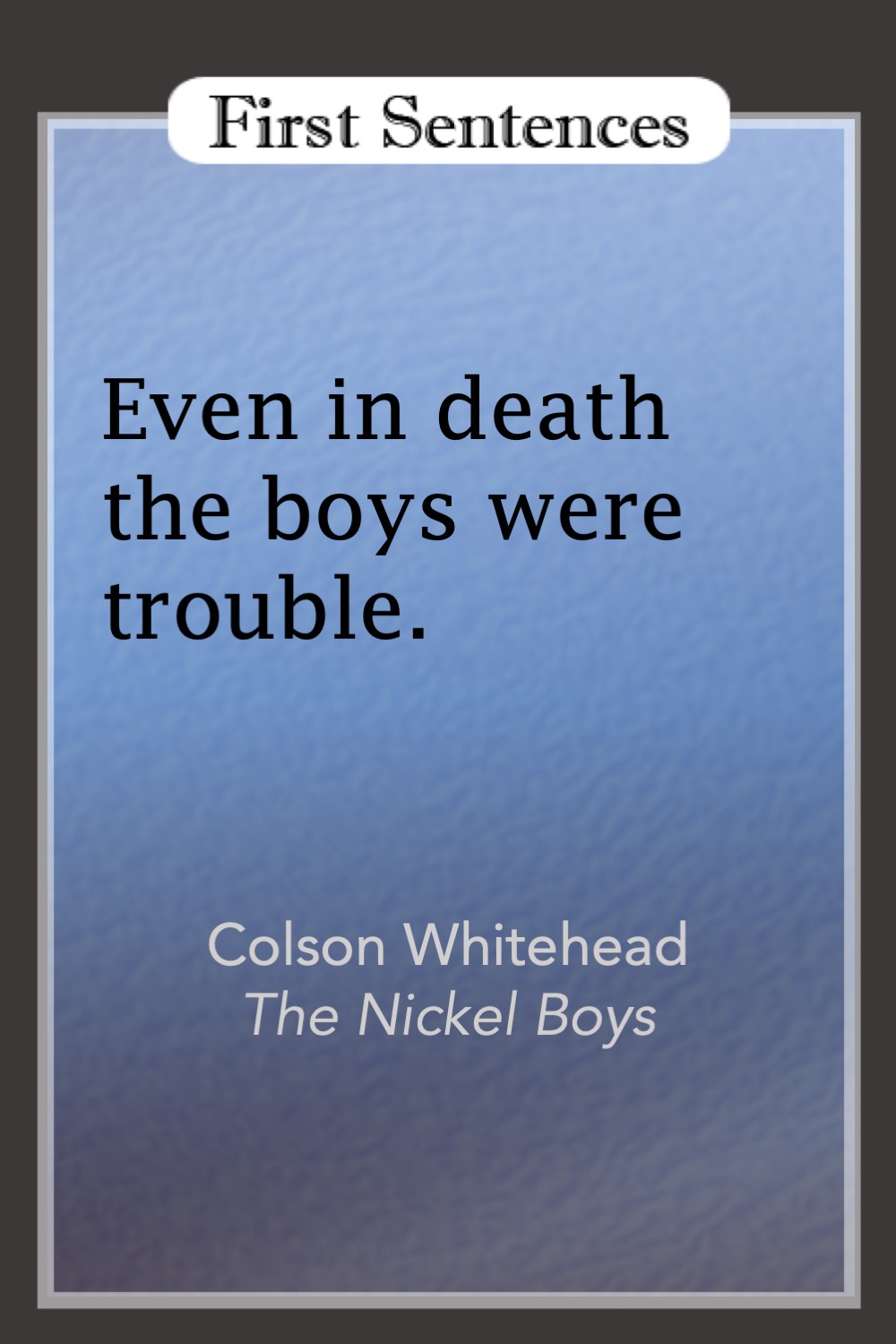 The Nickel Boys | Paradox World Journal