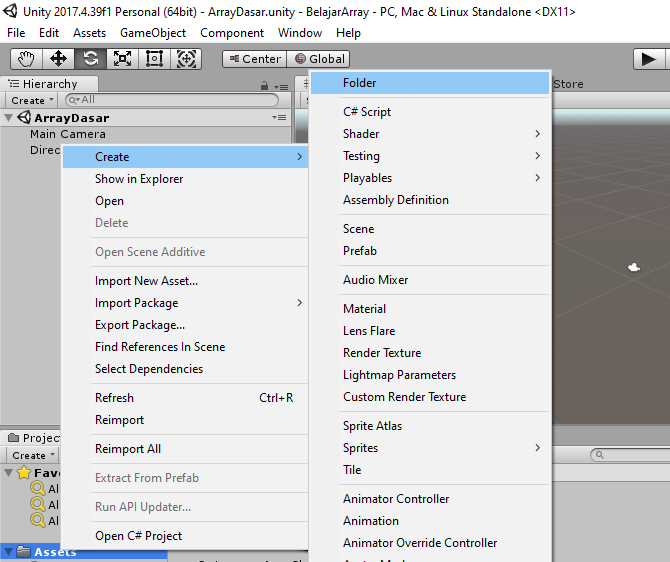 AkuBelajarIT: Tutorial Dasar Array Class Dan Loping Unity 3D