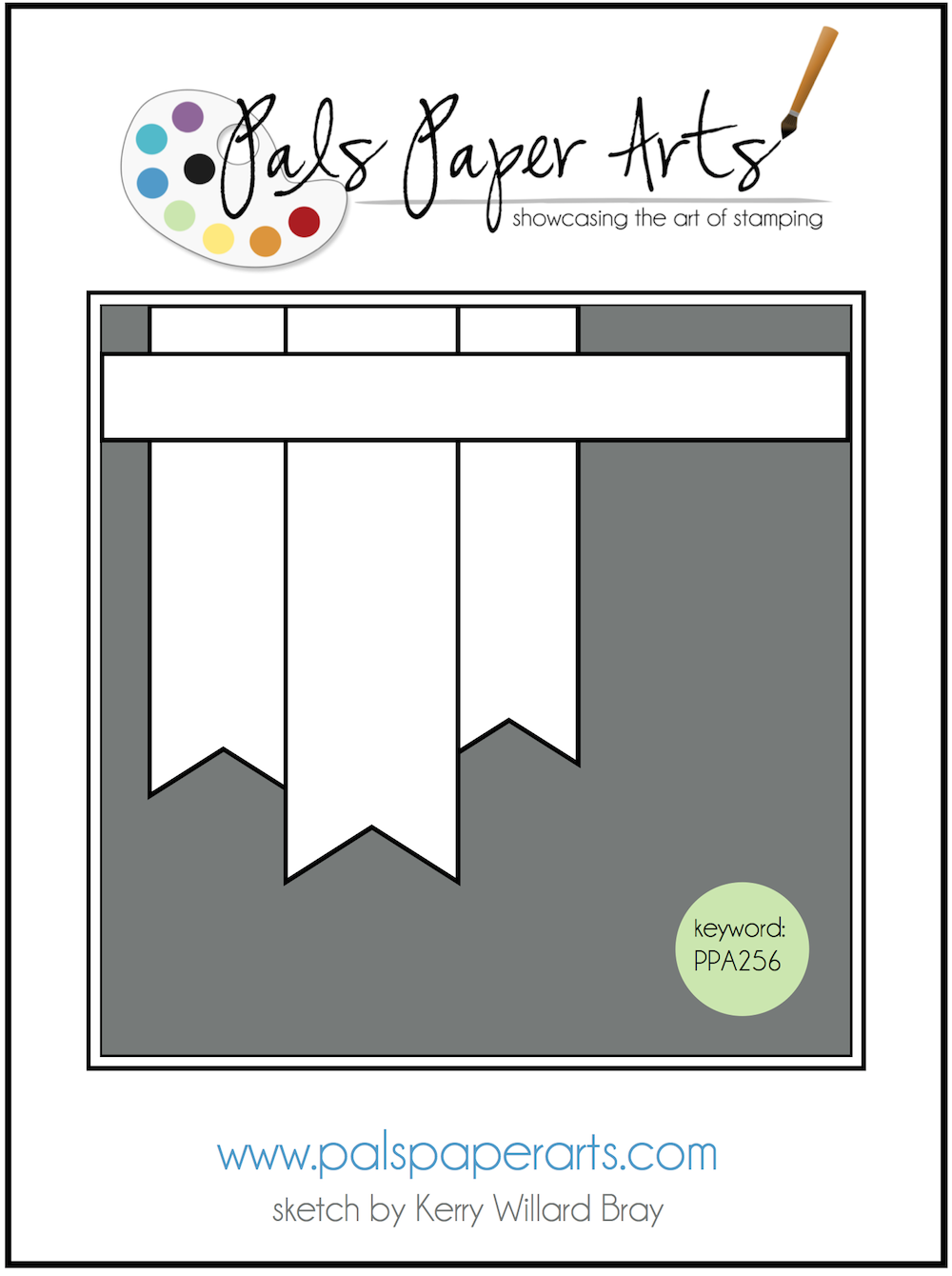 Stampin Sunshine: Pals Paper Arts Challenge - Triple Banner Sketch