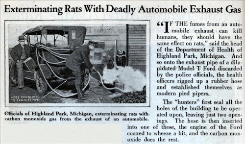 Terrierman's Daily Dose: Gassing the Rats, 1931