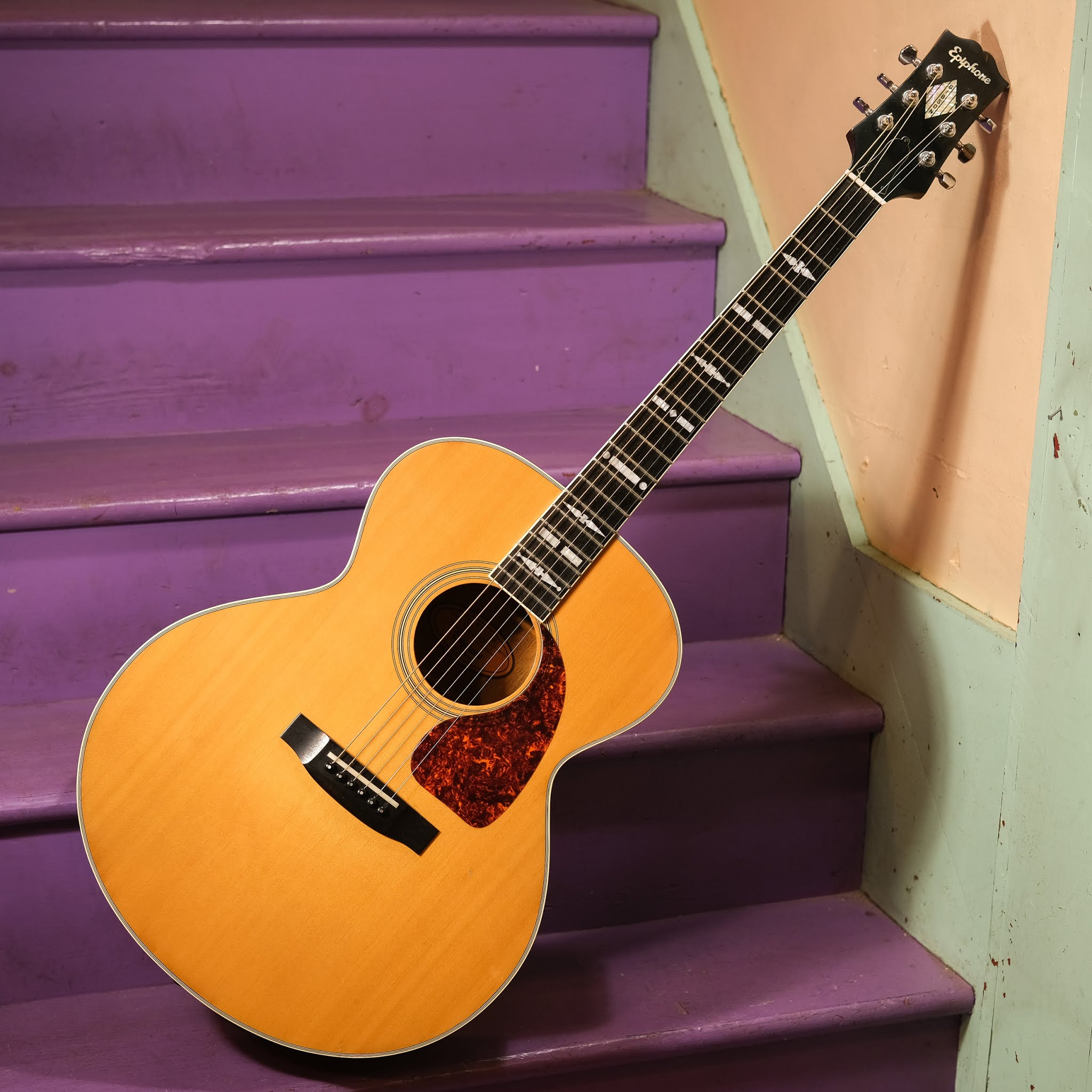 1988 Epiphone Nouveau NV-185 Mini-Jumbo Guitar