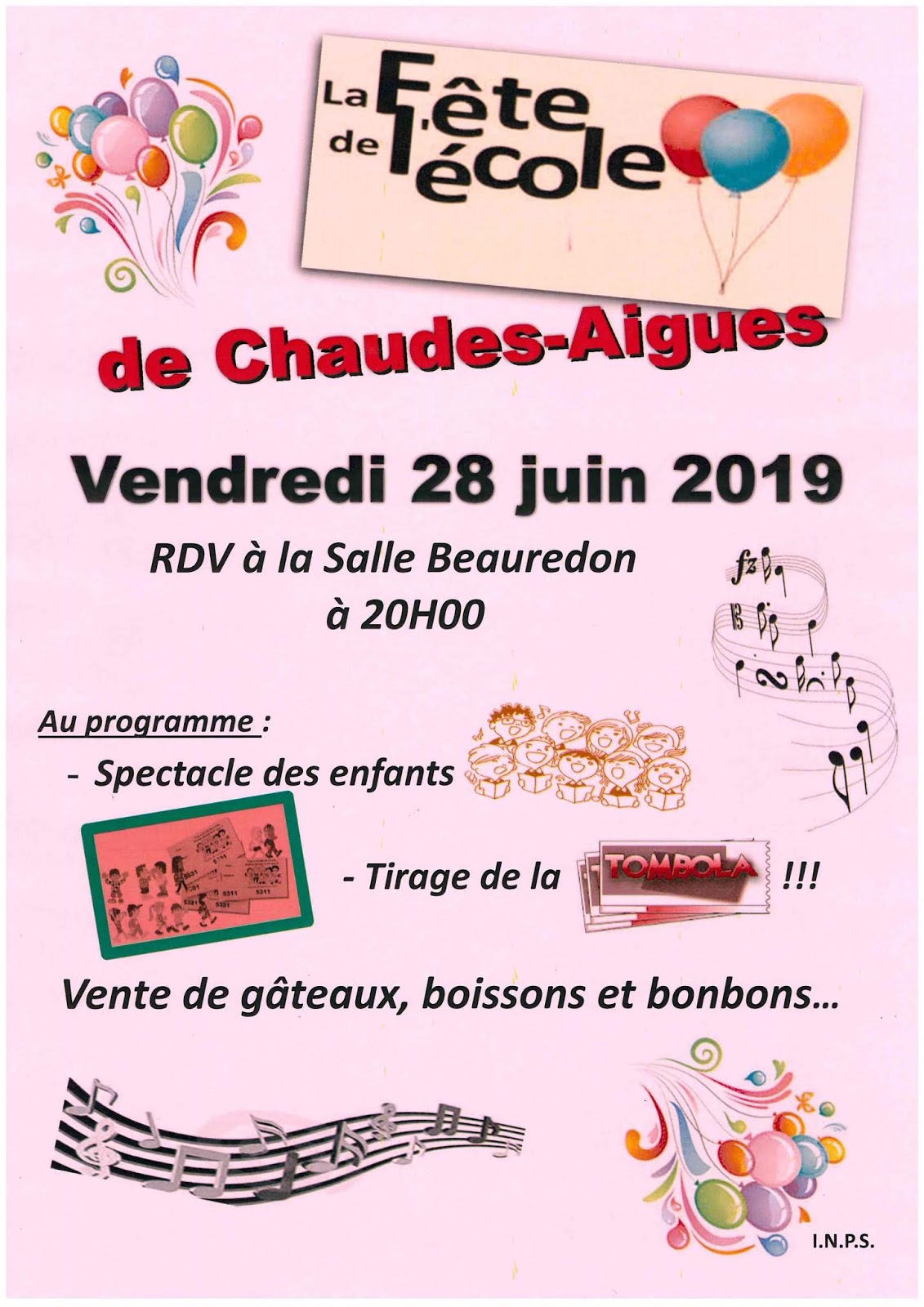 Pour fêter la fin de l'année scolaire