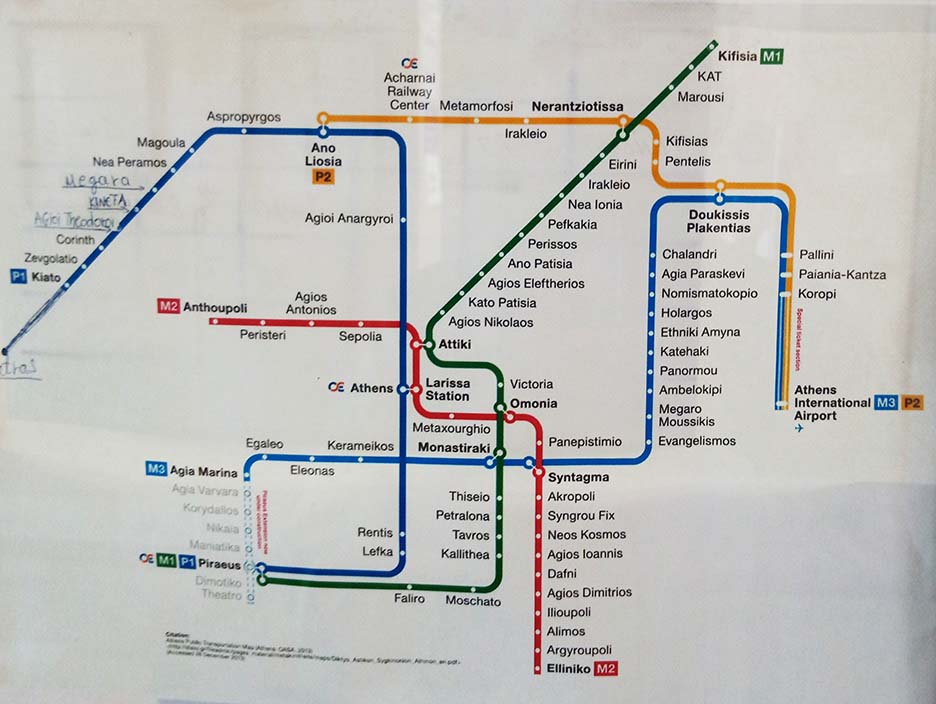 Bigfoot Travels: Greece: Athens-Patra Public Transport