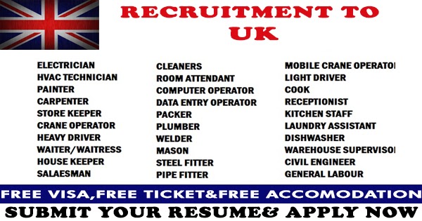 RECRUITMENT TO UK - CAREER IN