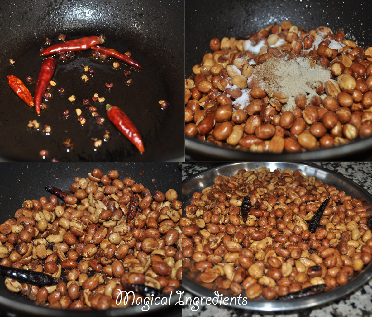 Szechuan Spicy Peanuts / Sichuan Spicy Peanuts / Mala Peanuts - Magical ...