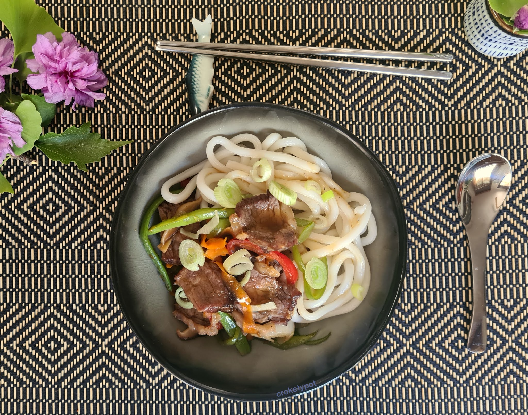 CROKETYPOT: FIDEOS UDON CON TERNERA BULGOGI