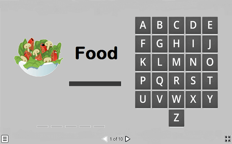 Food Hangman food-hangman