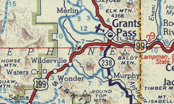 US Route 199; the Redwood Highway