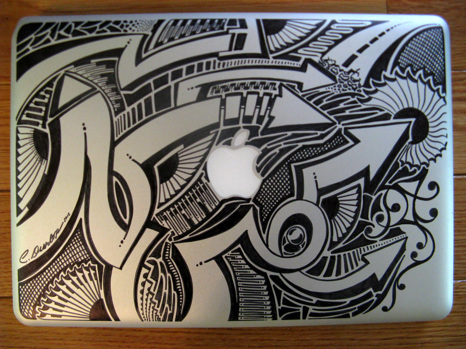 Pinstripe Chris: Sharpie Laptop #3