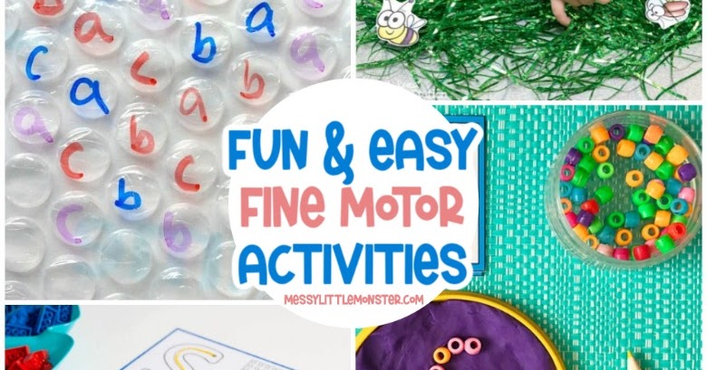 Fun & Easy Fine Motor Activities for Hand Strength - Messy Little Monster
