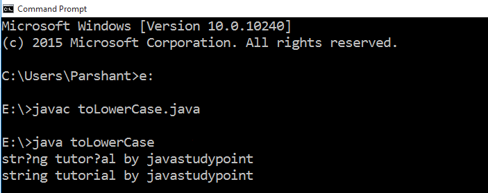 How to Convert a String into Lowercase in Java? - Javastudypoint